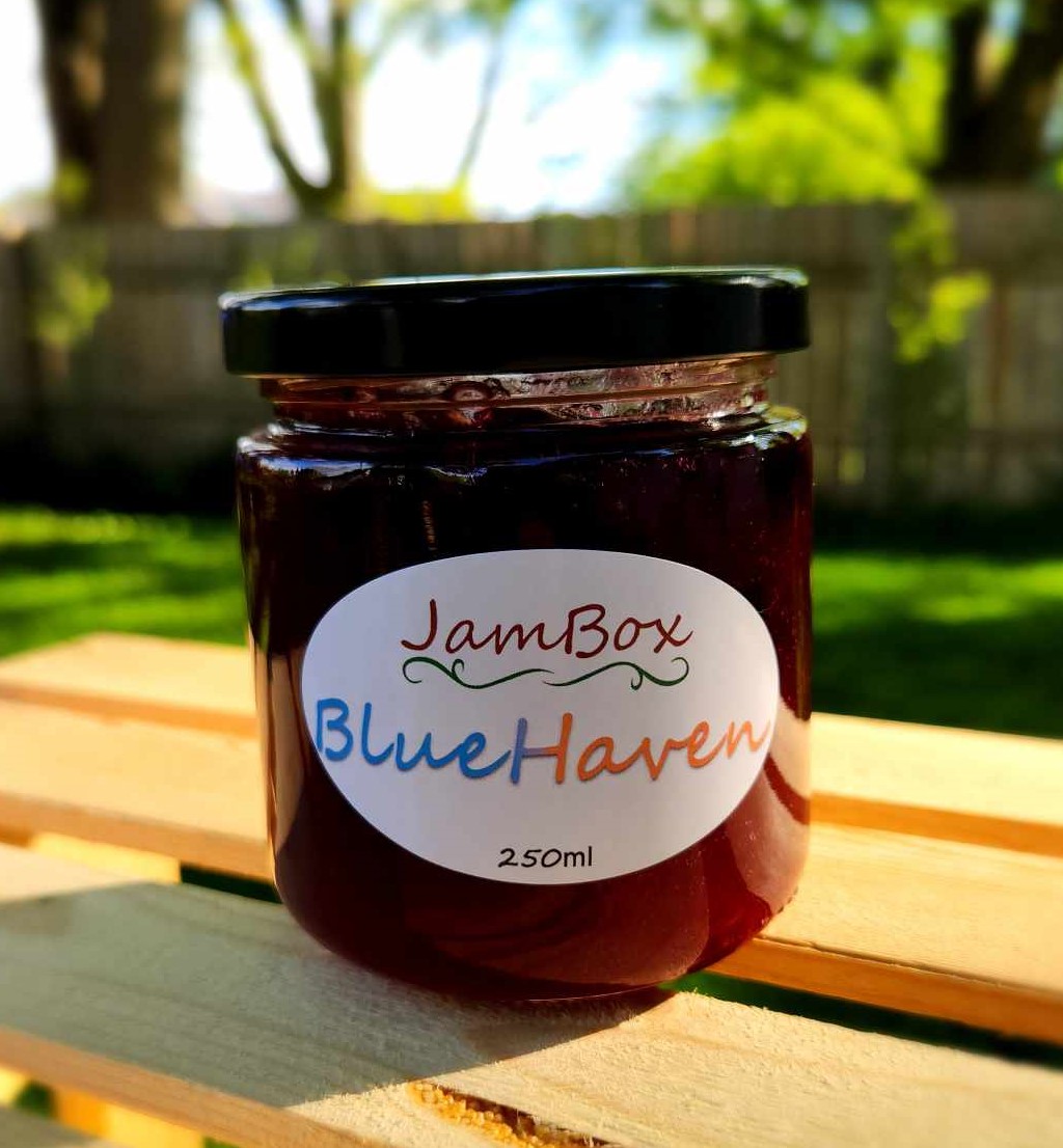 BlueHaven Jam 250ml - Blueberry & Peach - JamBox