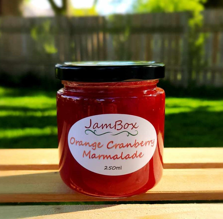Orange Cranberry Marmalade 250ml - JamBox
