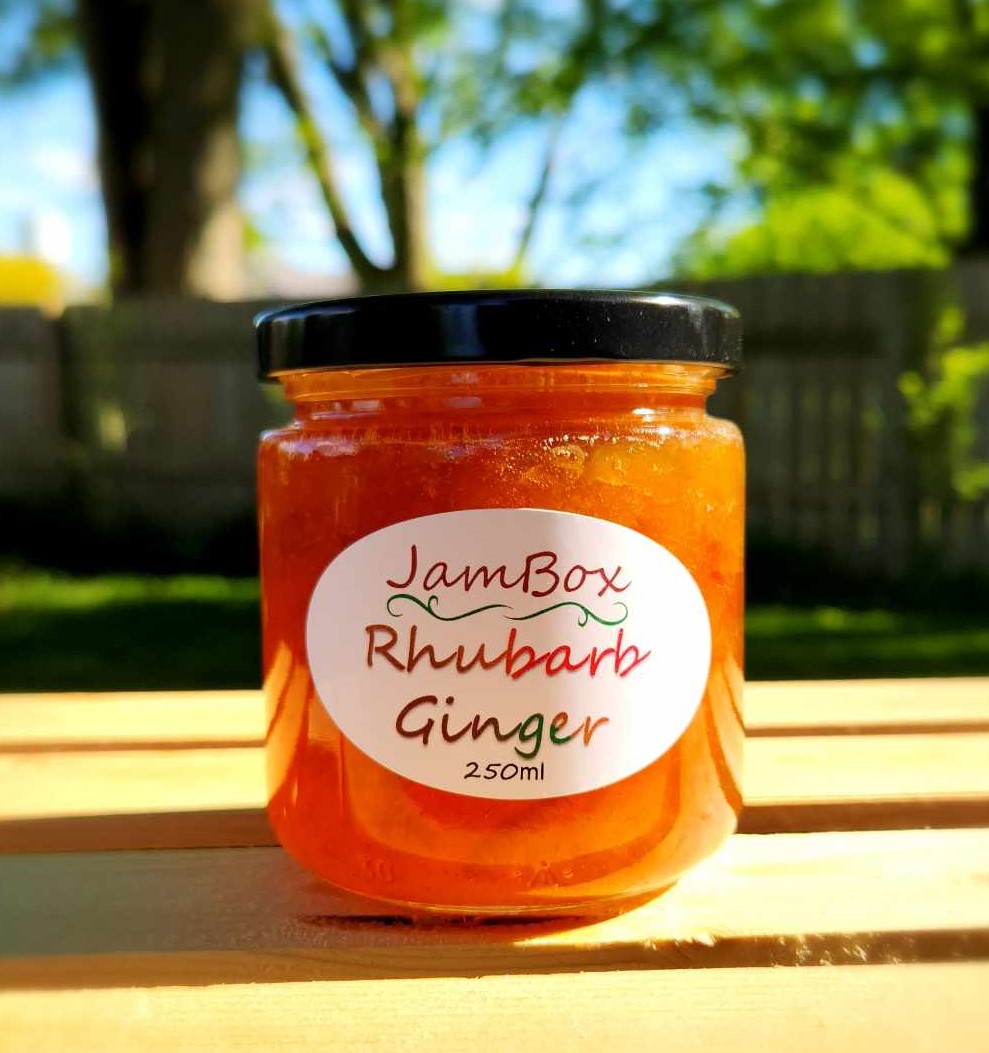 Rhubarb Ginger Jam 250ml - JamBox