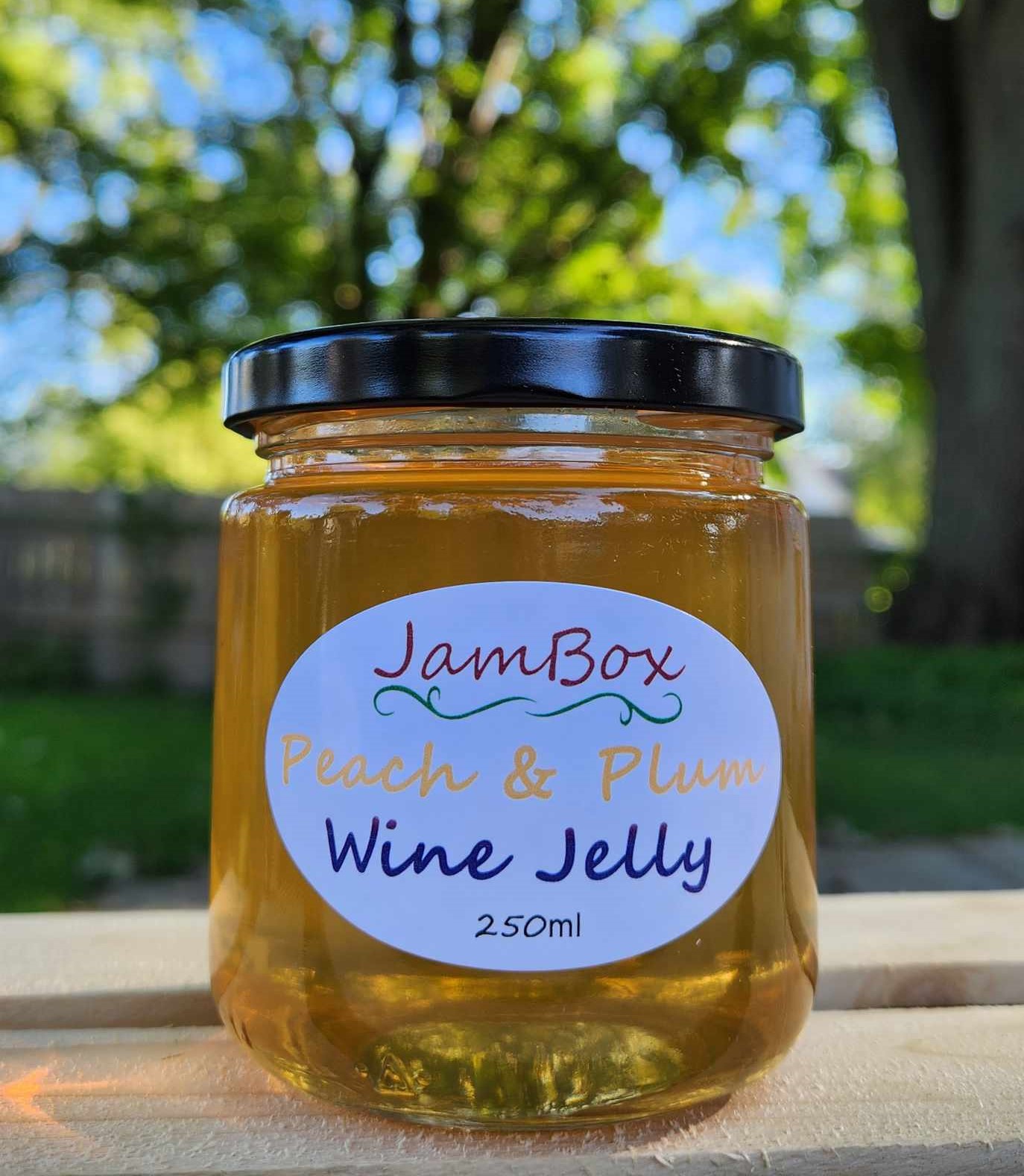 Peach & Plum Wine Jelly 250ml - JamBox