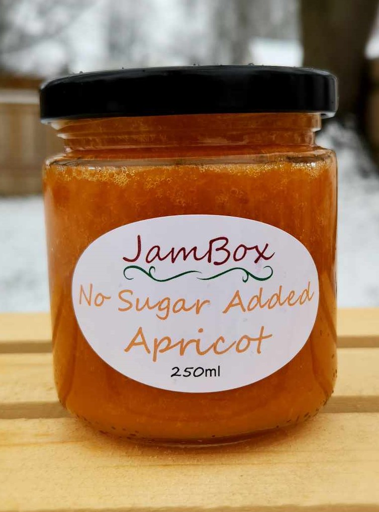 No Sugar Added Apricot Jam 250ml - JamBox