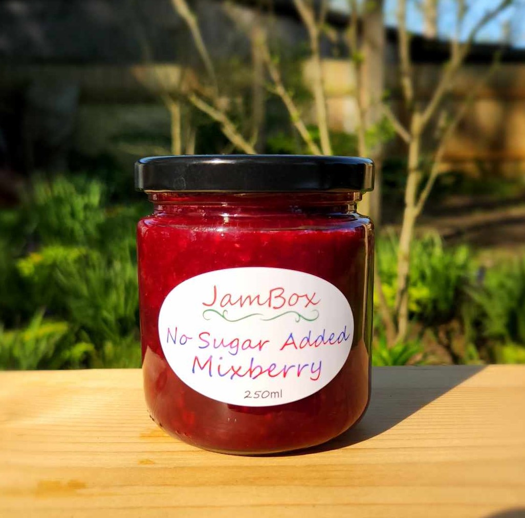 No Sugar Added Mixberry Jam 250ml - JamBox